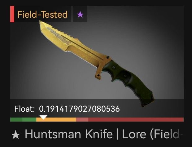 CS2 CSGO Huntsman Knife Lore FT, Video Gaming, Gaming Accessories, In ...
