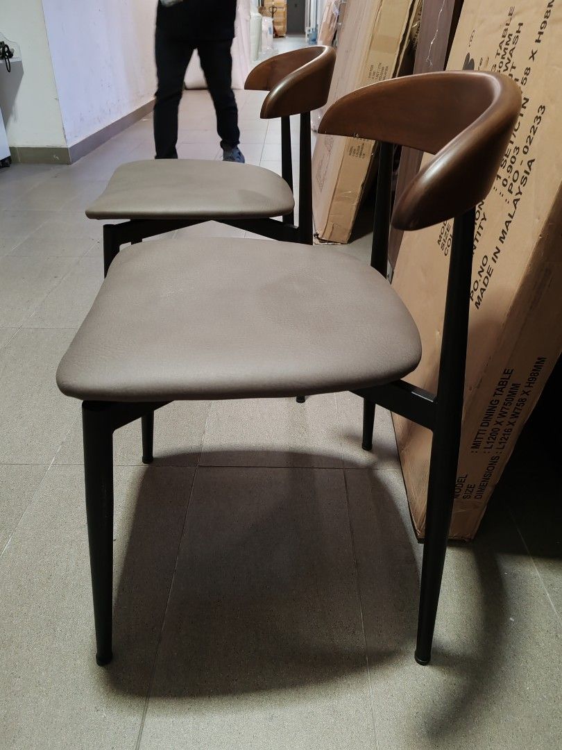 Dining chair metal leg defect, Furniture & Home Living, Furniture ...