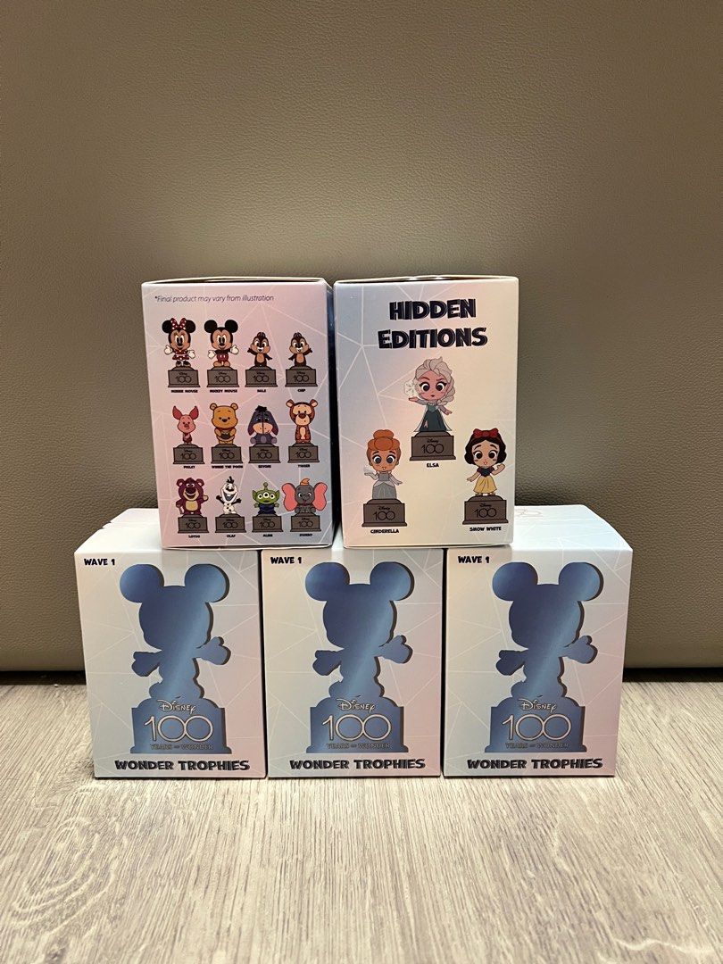 Disney 100 Wonder Trophies Wave 1 Blind Box (Unopened), Hobbies & Toys ...
