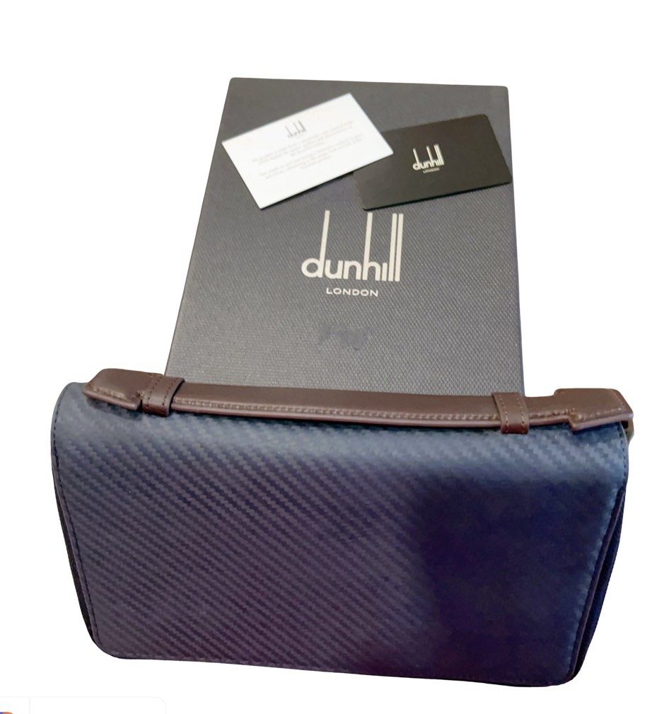 Dunhill Chassis Double Zip Organiser, Luxury, Bags & Wallets on Carousell