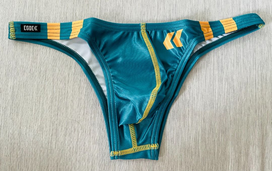 egde ignite sw bikini underwear - peacock green - m size, Men's Fashion ...
