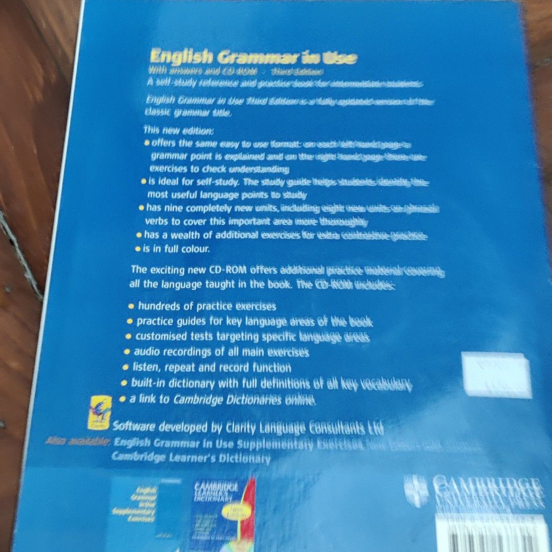 sold) English Grammar in Use Book with Answers 3rd edition Cambridge ...