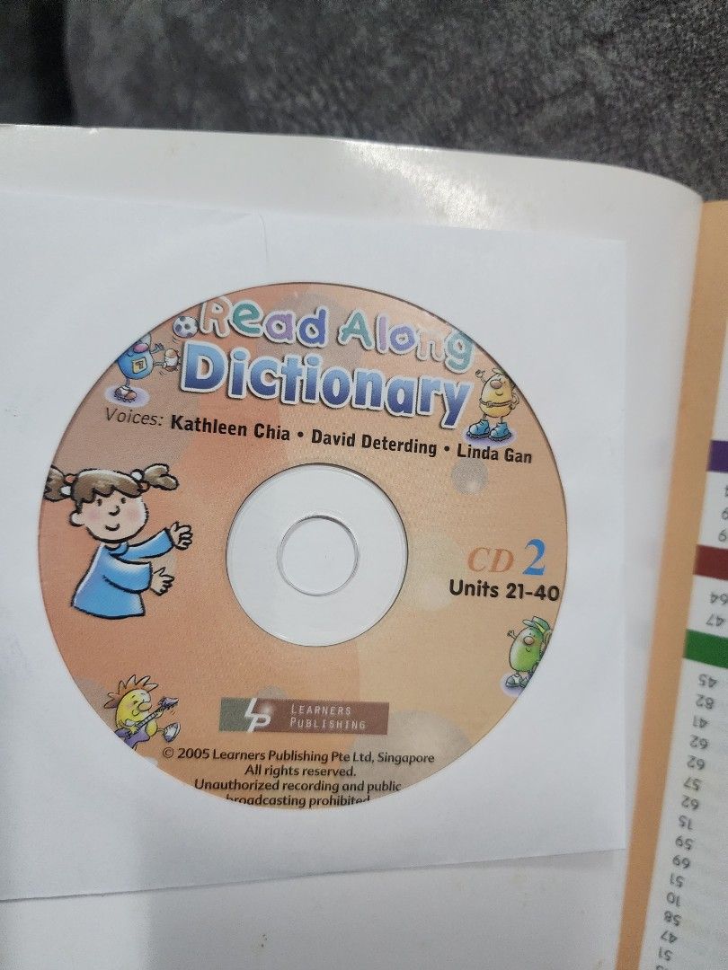 English read along dictionary with CD Rom, Babies & Kids, Infant ...
