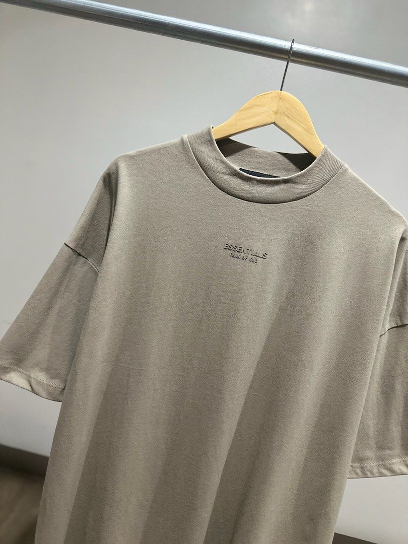 Fear of God - Essentials Oversized Tee (Core Heather), Men's Fashion ...