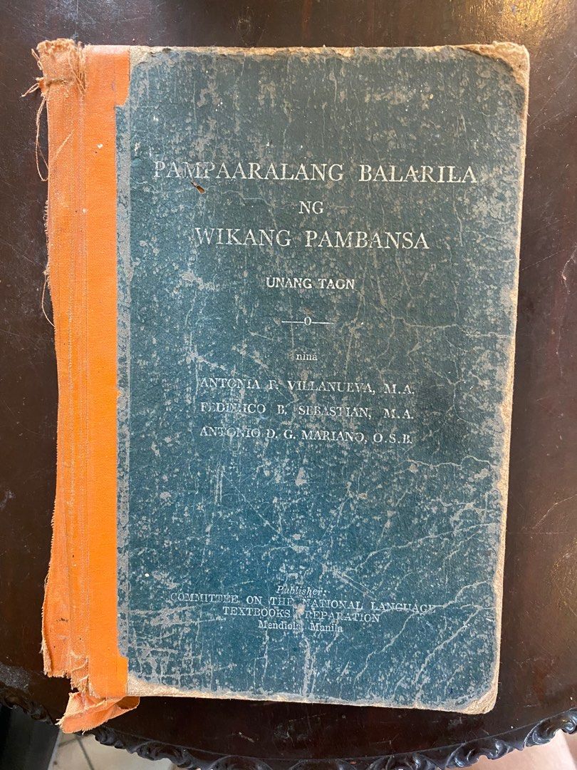 [Filipiniana] Philippines History Vintage Book Pampaaralang Balarila Ng ...