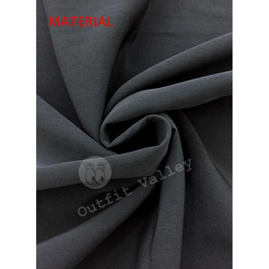 skirt kain susun tepi sekolah hitam kain licin size 42 (koshibo), Women ...