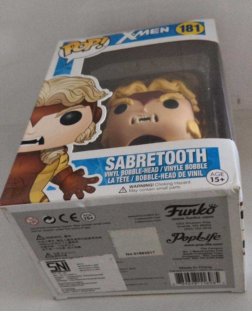 Funko Pop! Marvel: X-Men Sabretooth #181 Vaulted, Toys & Collectibles ...