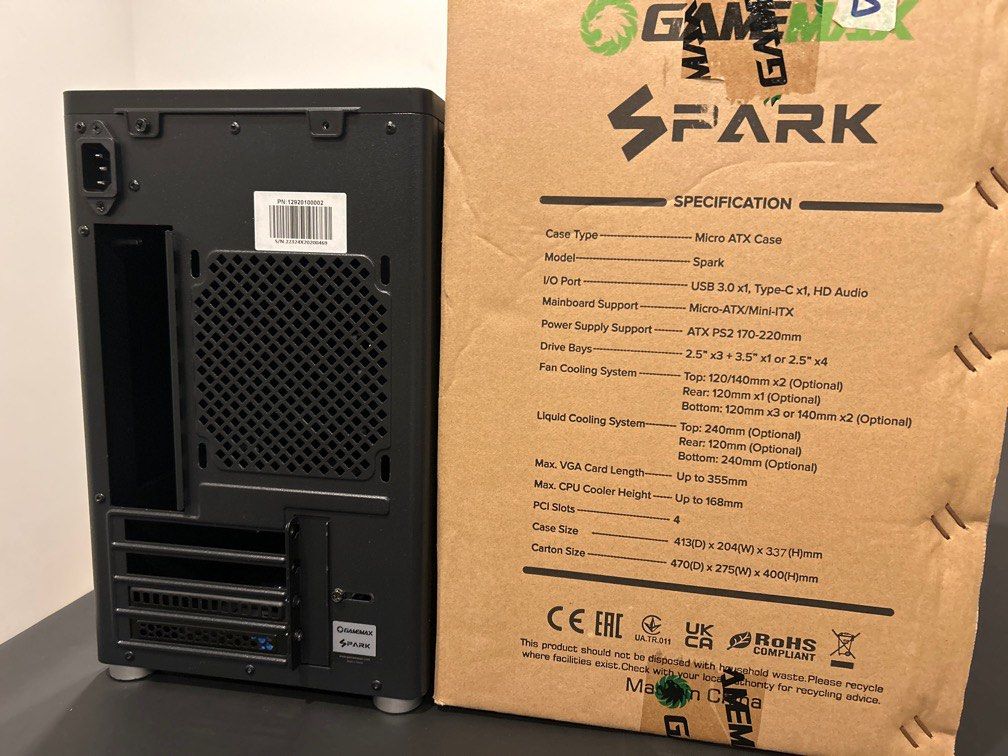 Gamemax Spark MATX computer case, Computers & Tech, Parts & Accessories ...