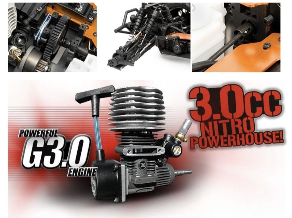 GAS NITRO TRUCK RC hpi Bullet MT 3.0, Hobbies & Toys, Toys & Games on ...