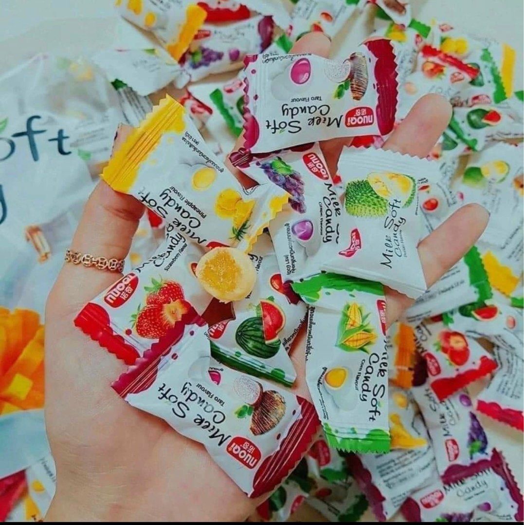 HALAL Bangkok chewy fruit milk soft candy, Food & Drinks, Packaged ...