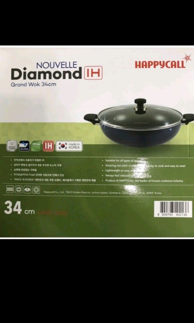 Happycall IH 34cm GRAND work, Furniture & Home Living, Kitchenware & Tableware, Cookware ...