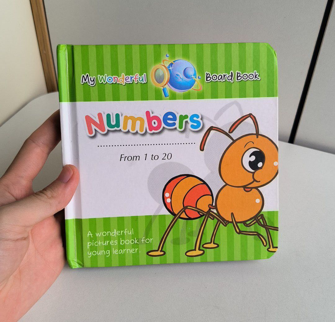 Hardboard My wonderful BoardBook Numbers from 1-20, Hobbies & Toys ...