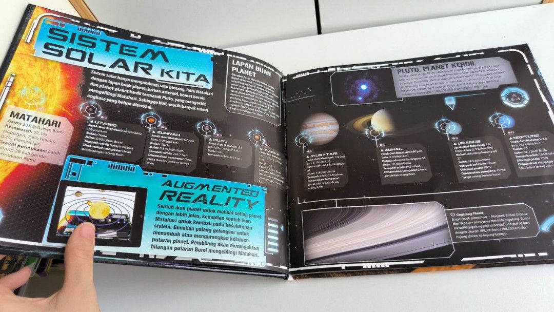 Hardcover Solar system BM version With AR App, Hobbies & Toys, Books ...
