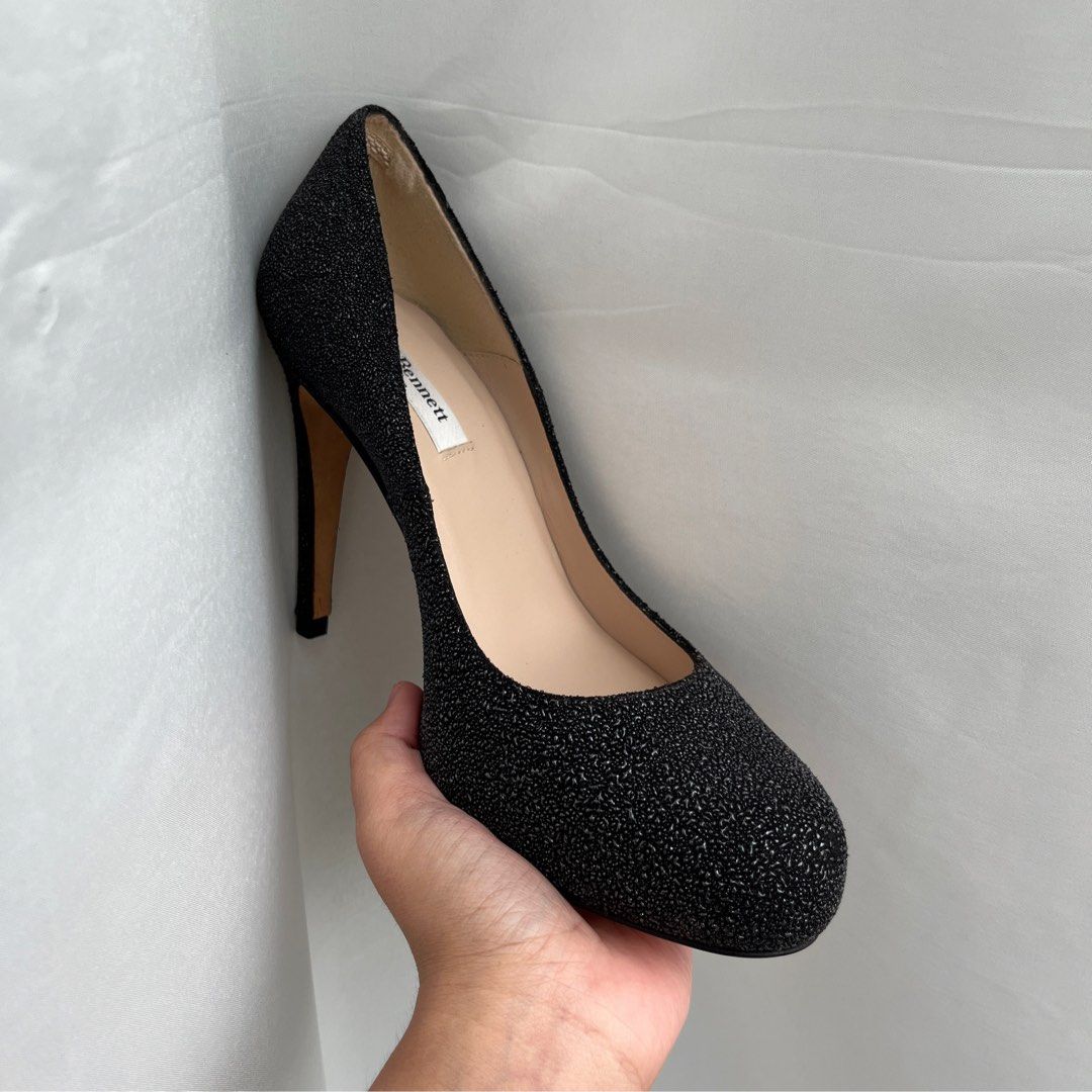 Sparkly LK Bennett heels in black, Women's Fashion, Footwear, Heels on ...
