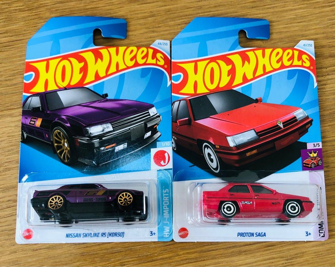 Hot Wheels Proton Saga and Nissan Skyline RS(KDR30), Hobbies & Toys ...