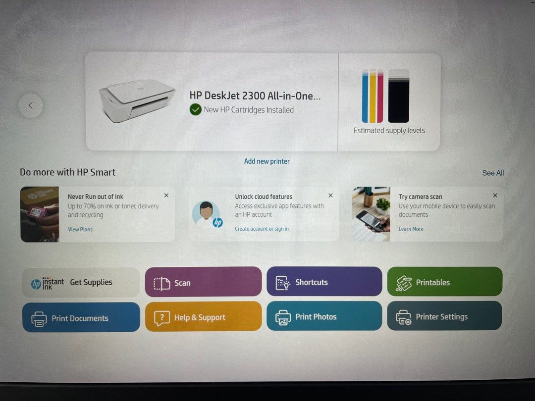 HP Printer 2300 All-in One, Computers & Tech, Printers, Scanners ...
