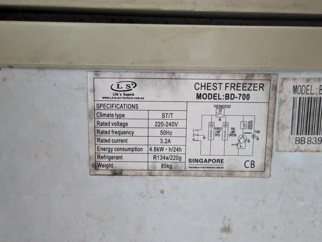 HUGE Chest freezer deep freezer 700L, TV & Home Appliances, Kitchen ...