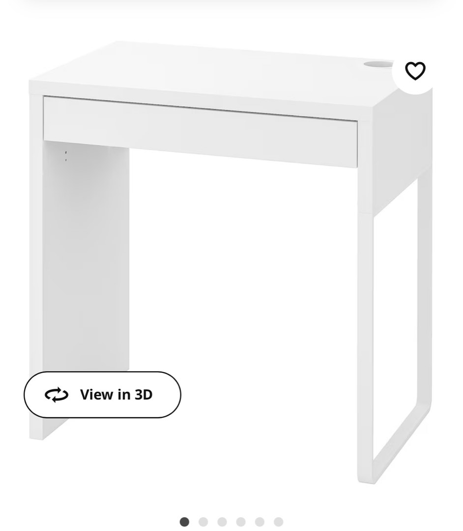 IKEA Micke Desk 73x50cm, Furniture & Home Living, Furniture, Tables ...