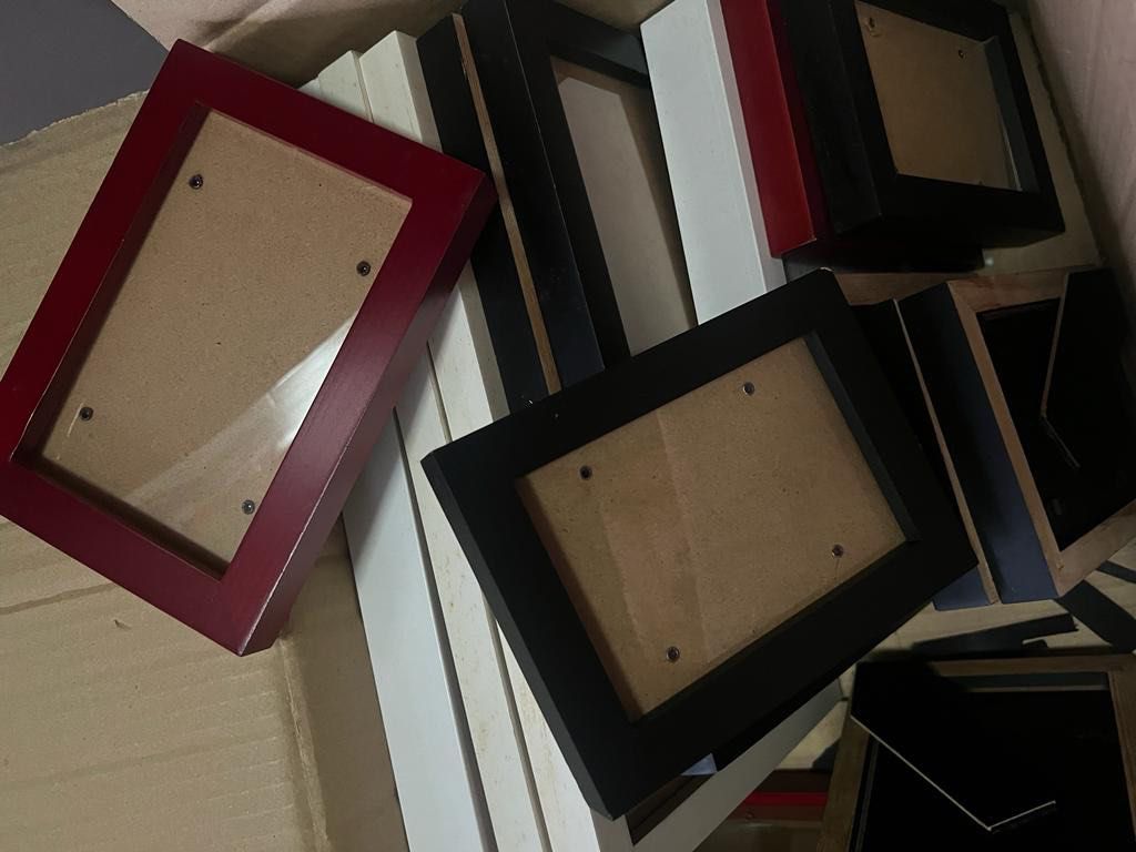 Ikea Ribba and assorted photo frames and books for free, Furniture ...