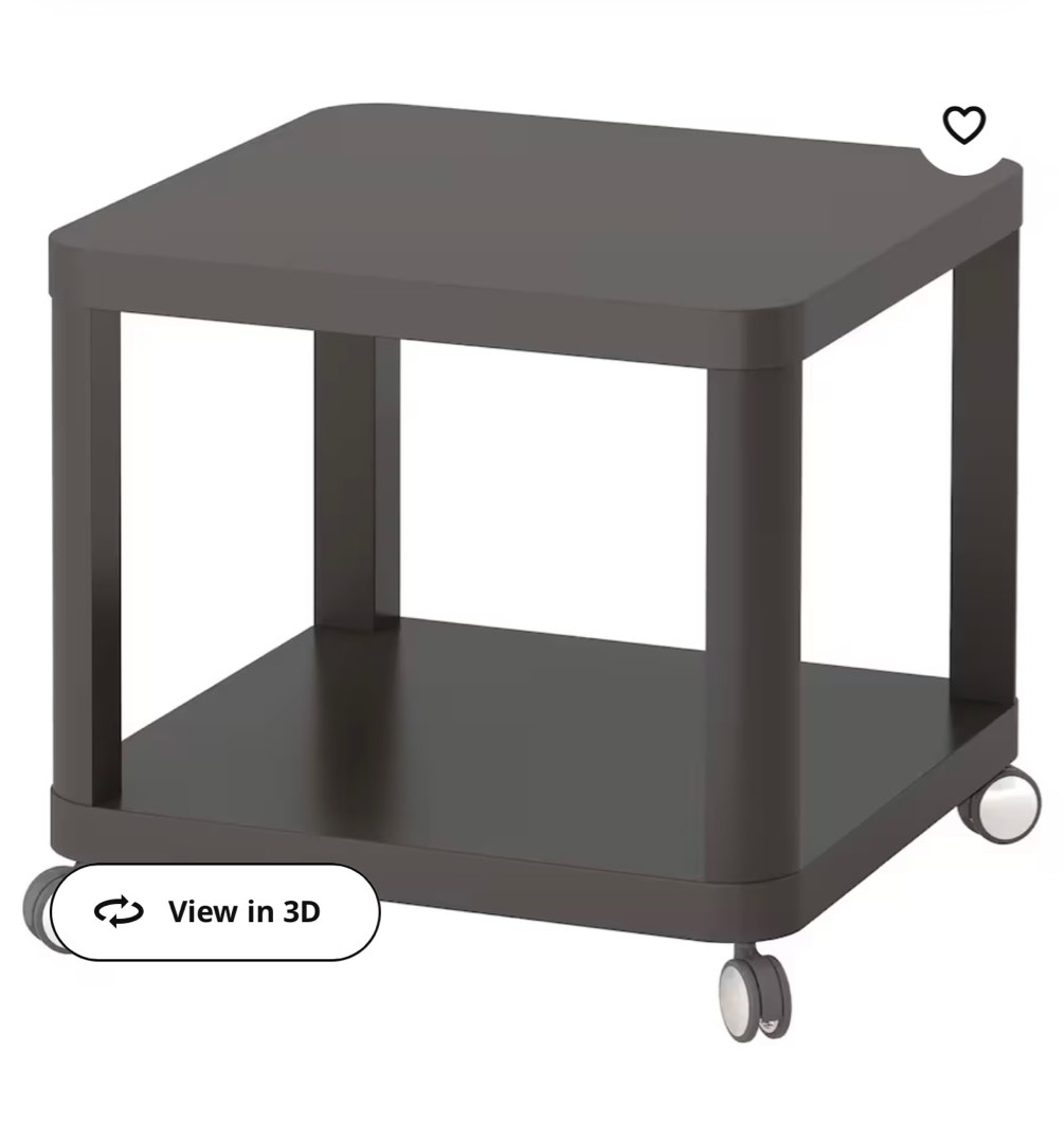 IKEA Tingby Side Table with castor wheels, Furniture & Home Living ...