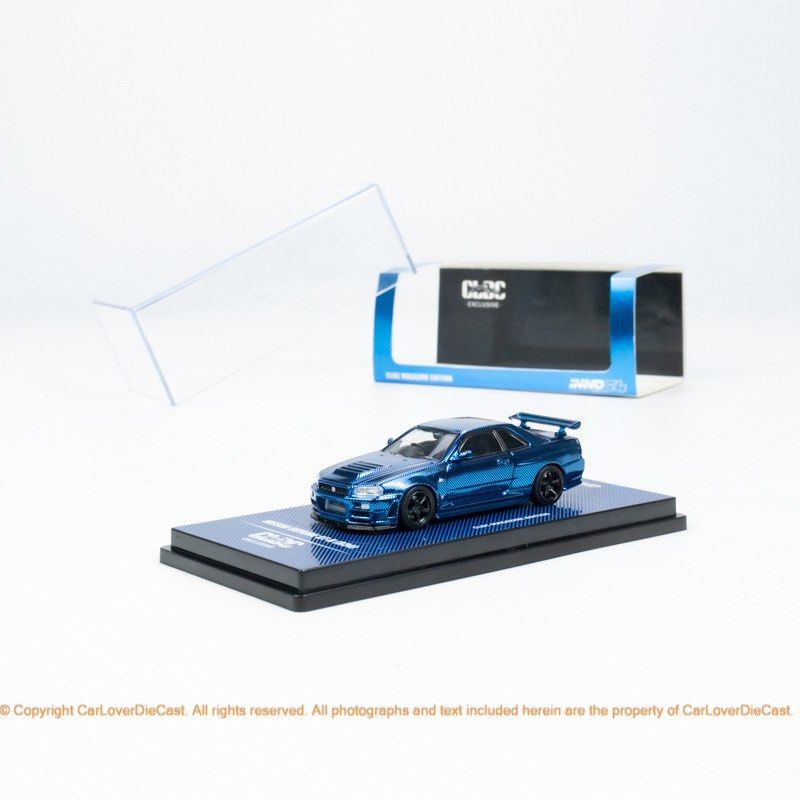 Inno 64 skyline GTR (R34) blue carbon, Hobbies & Toys, Toys & Games on ...