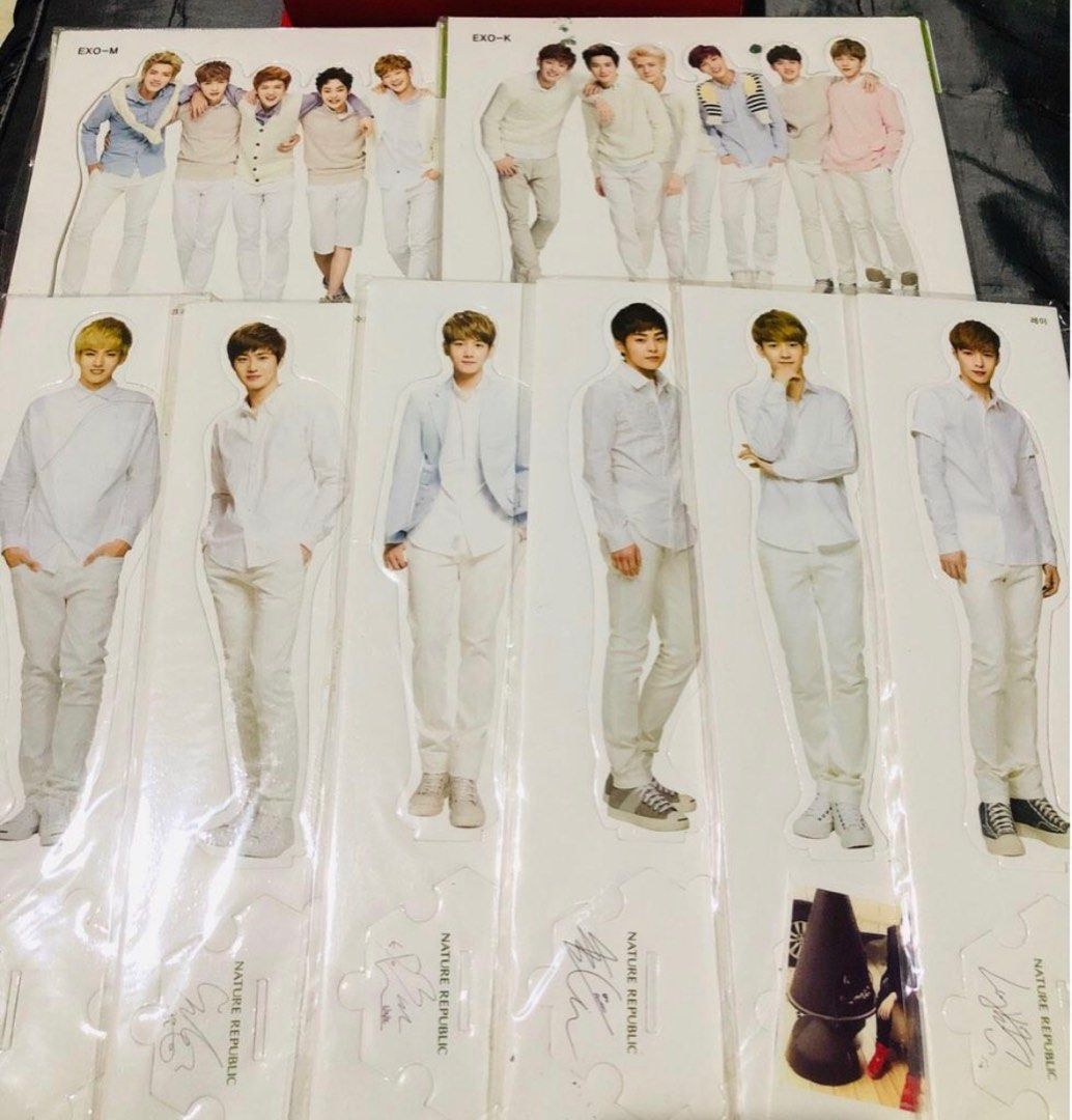 KPOP EXO STANDEE OFFICIAL NEW, Hobbies & Toys, Collectibles ...