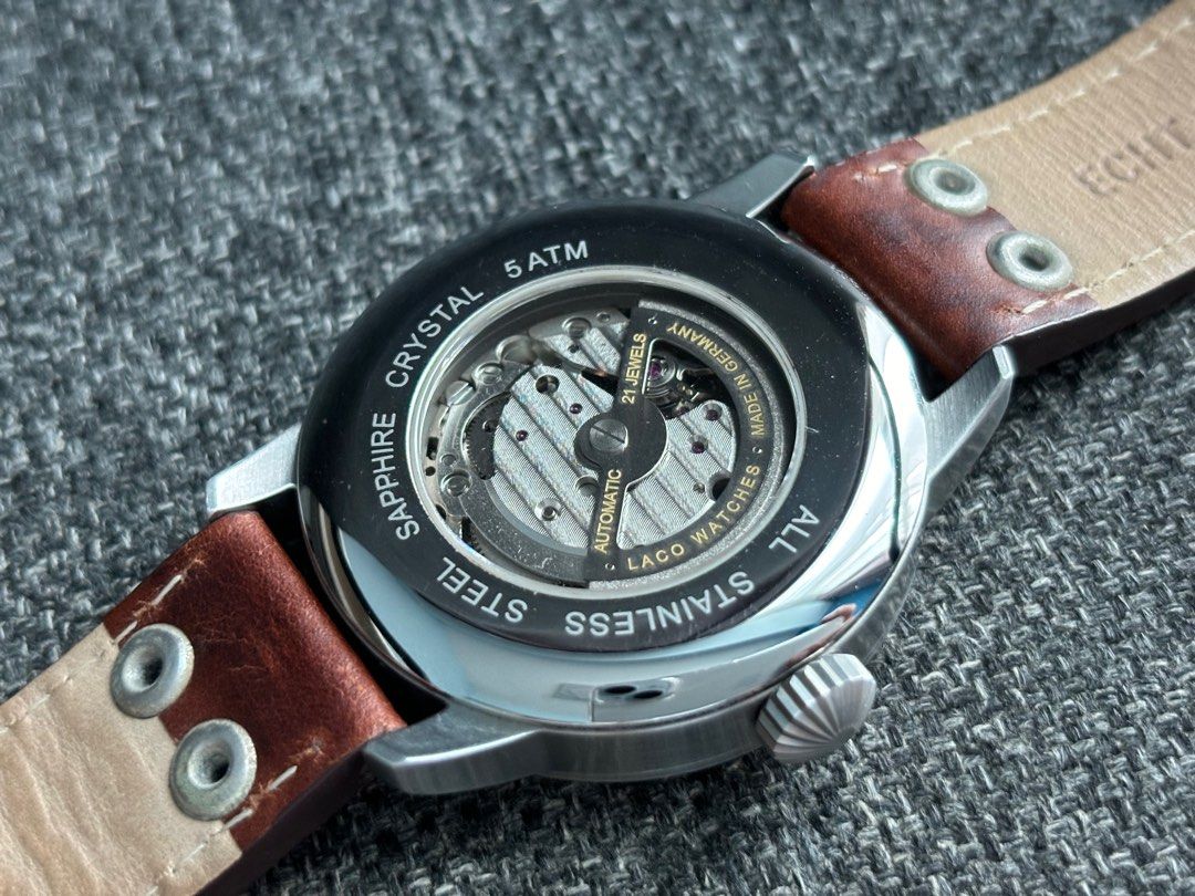 LACO pilot watch Augsburg 42 Flieger , Luxury, Watches on Carousell