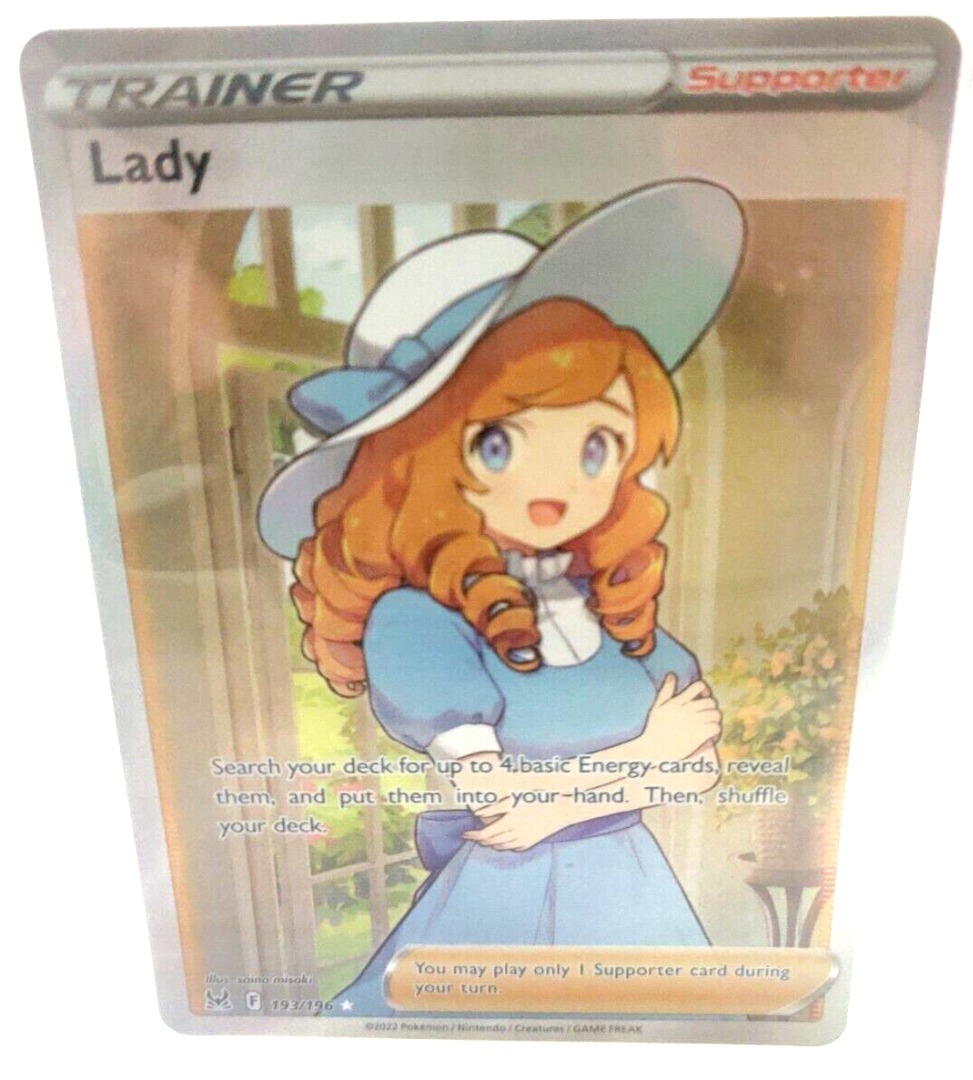 Lady Trainer Waifu Card from Lost Origin Pokemon TCG #193/196, Hobbies ...