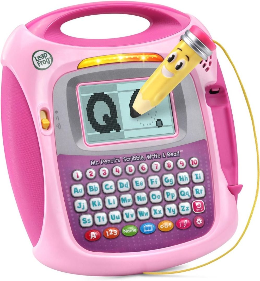 LeapFrog Mr Pencil's Scribble, Write and Read (Pink) Interactive and ...