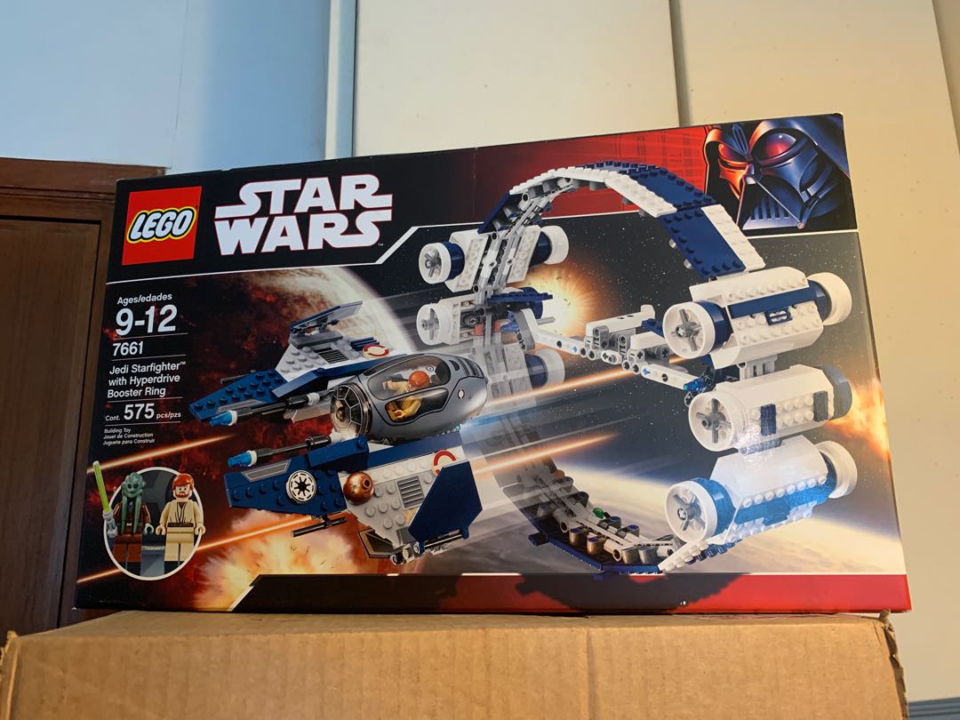 Lego 7661 Star Wars Jedi Starfighter with Hyperdrive Booster Ring Kit ...