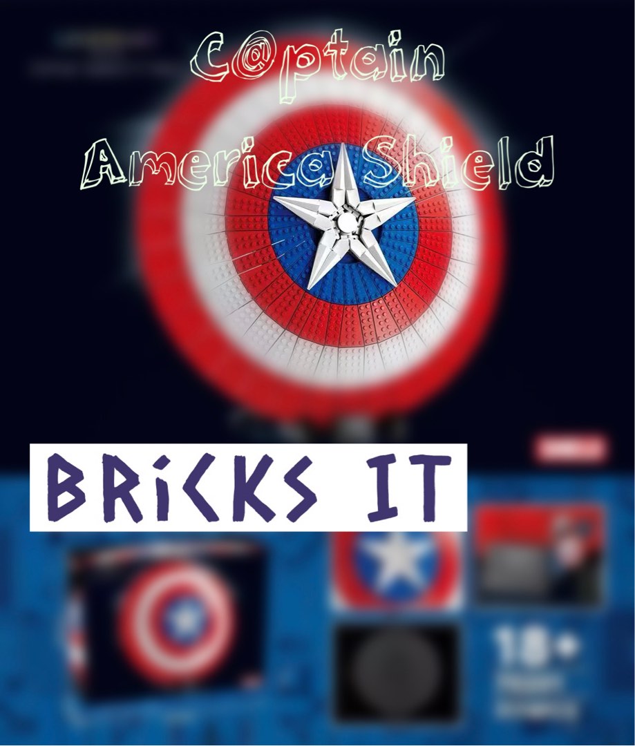 Lepin Captain America Shield Building Block Bricks Compatible, Hobbies ...
