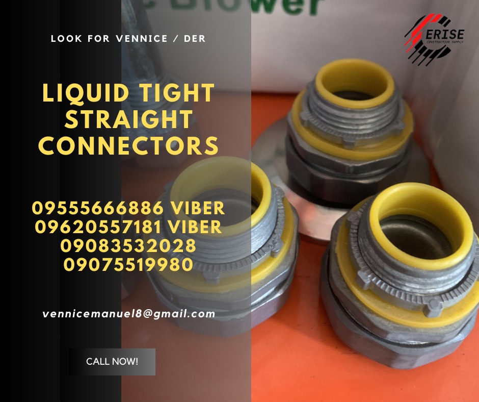Liquid tight straight connector, Commercial & Industrial, Industrial ...