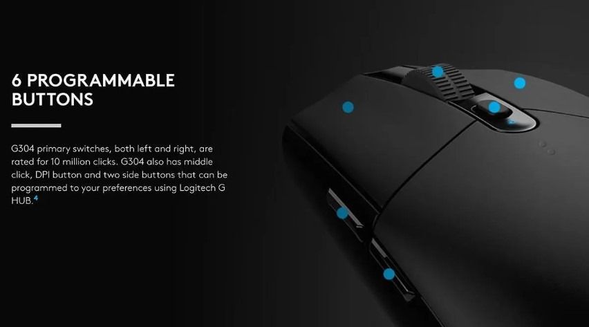 Logitech G304 Lightspeed Wireless Gaming Mouse, Computers & Tech, Parts ...