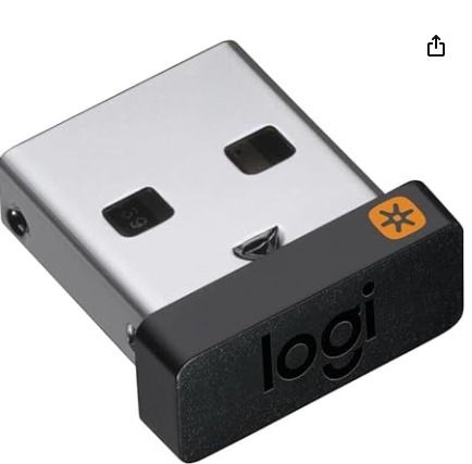 Logitech USB Unifying Receiver, 2.4 GHz Wireless Technology, USB Plug ...