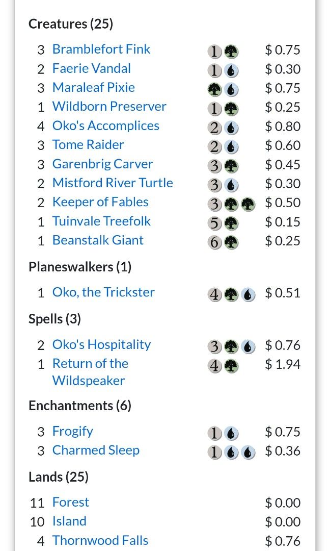 Magic the Gathering Oko Planeswalker blue green sealed deck, Hobbies ...