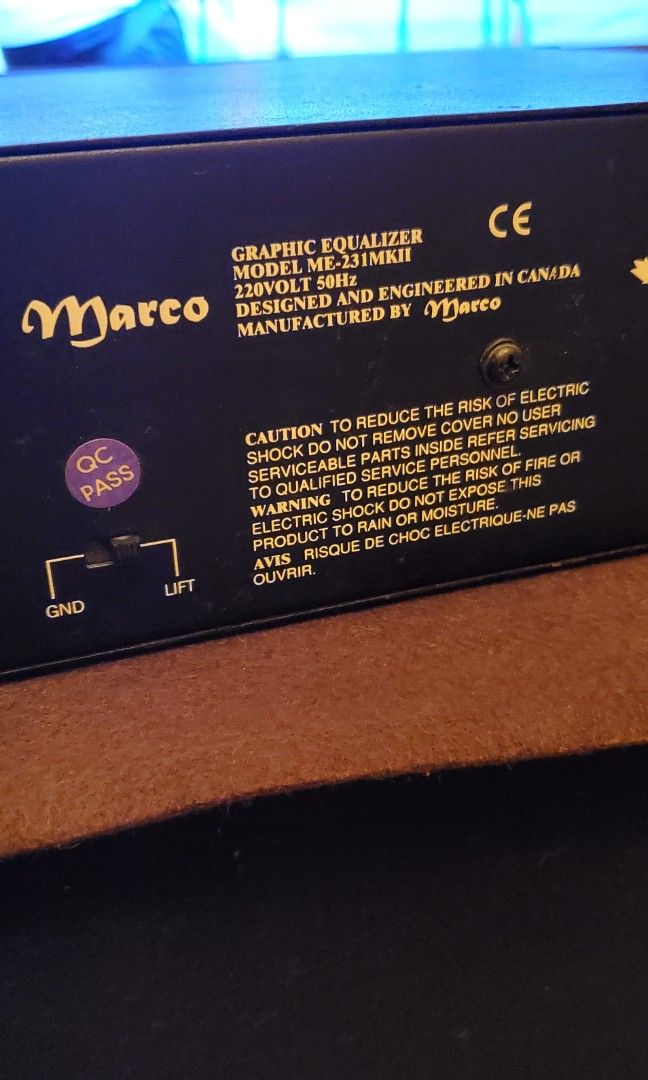 marco equalizer, 音響器材, 錄音機 - Carousell