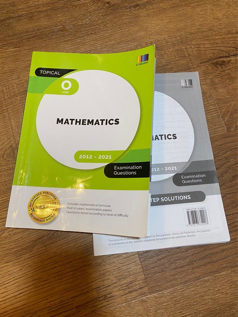 math o level topical tys textbook workbook, Hobbies & Toys, Books ...