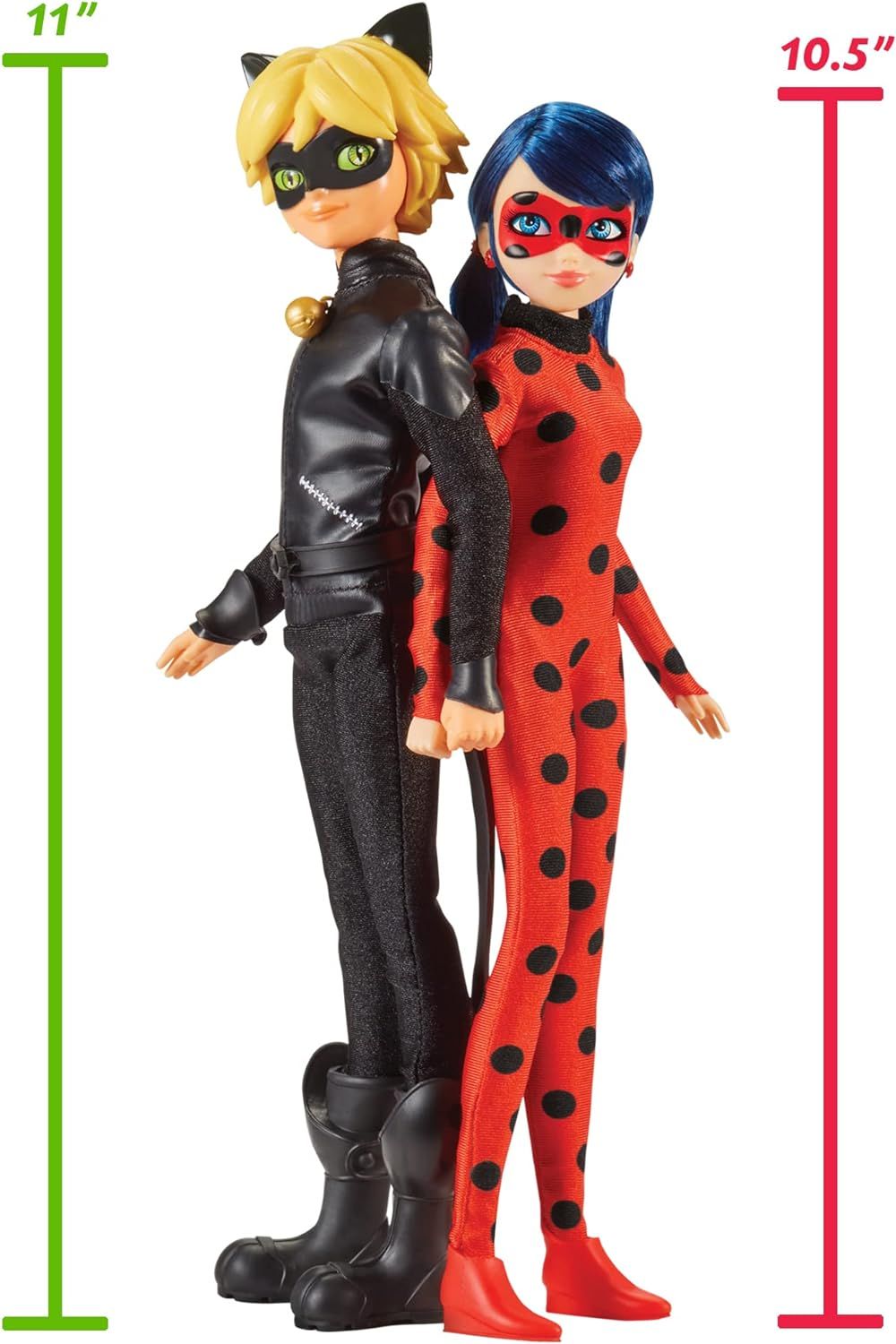 Miraculous Ladybug Mission Accomplished Ladybug & Cat Noir 2-Pack Dolls ...