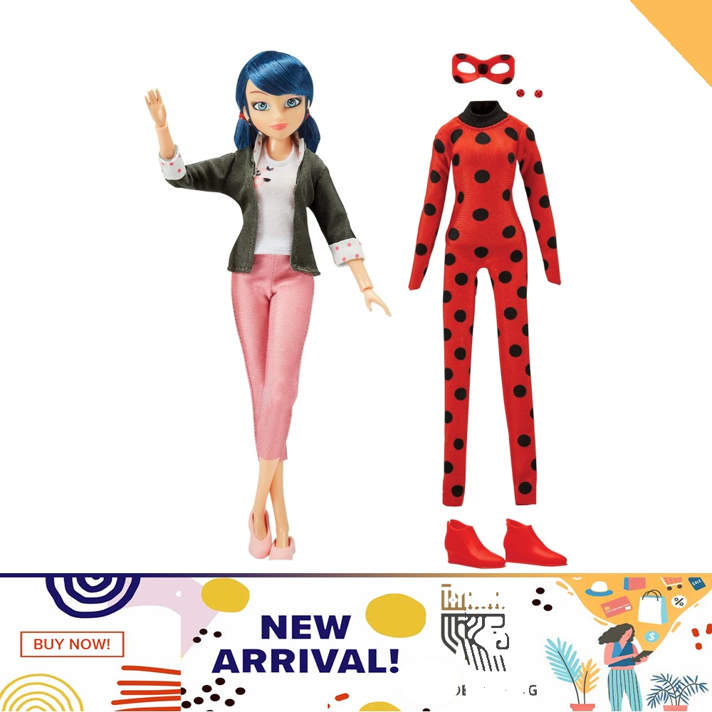 Miraculous Ladybug Superhero Secret Marinette with Ladybug Fashion ...