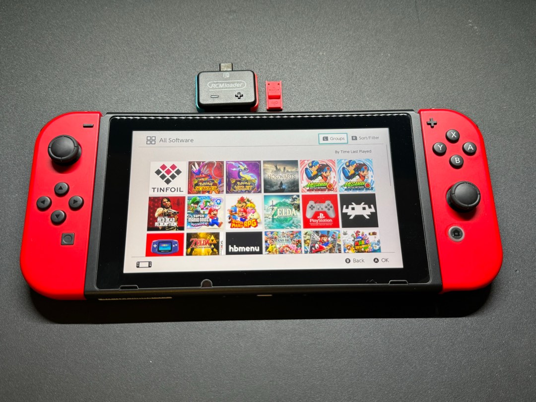 Modded Gen 1 Switch 17.0.1 I 512gb | CIB Accessory, Mario Red Joy-Con ...