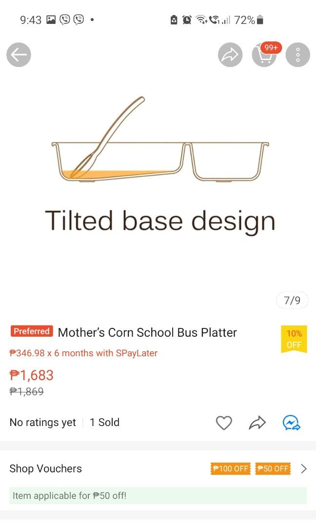 Mother's Corn School Bus Platter (Divider plate), Babies & Kids ...