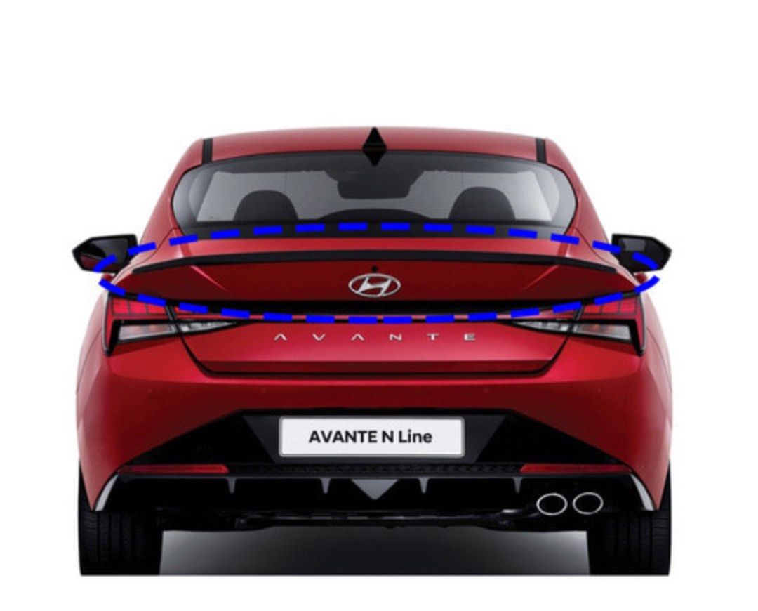 N Line Bumpers , Front Rear Side , rear spoiler for Hyundai Avante Elantra N line, Car ...