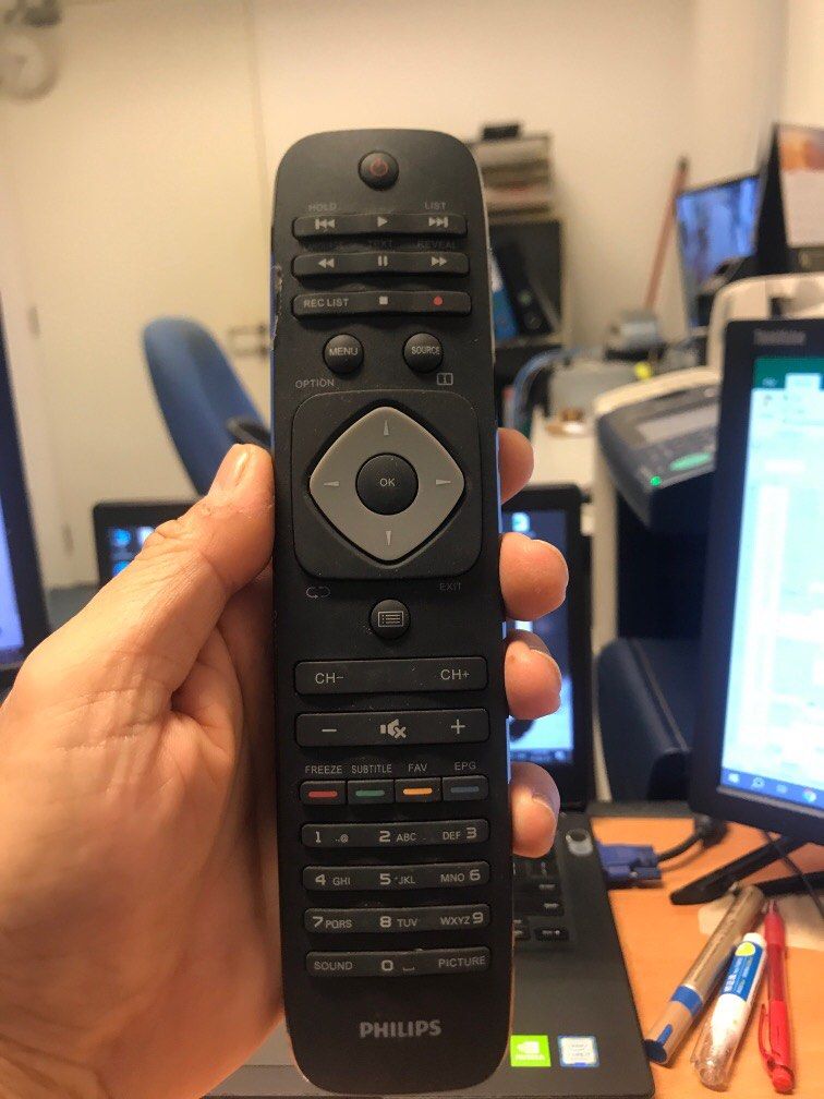 Philip tv remote control, TV & Home Appliances, TV & Entertainment, TV ...