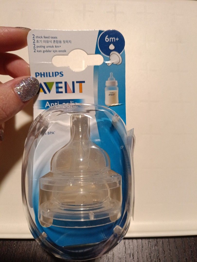 Philips Avent Classic+ teats 6m+ size 2 & size Y, Babies & Kids ...