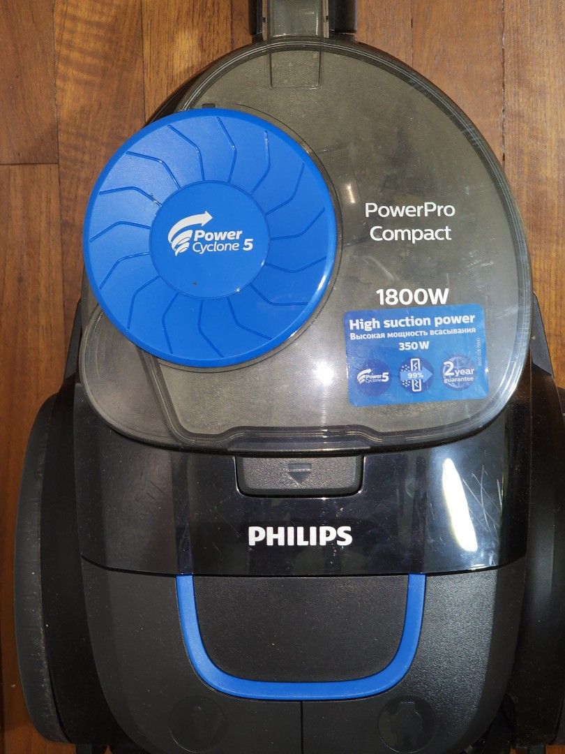 PHILIPS Powerpro Compact Bagless Vacuum Cleaner - FC9350/61, TV & Home ...