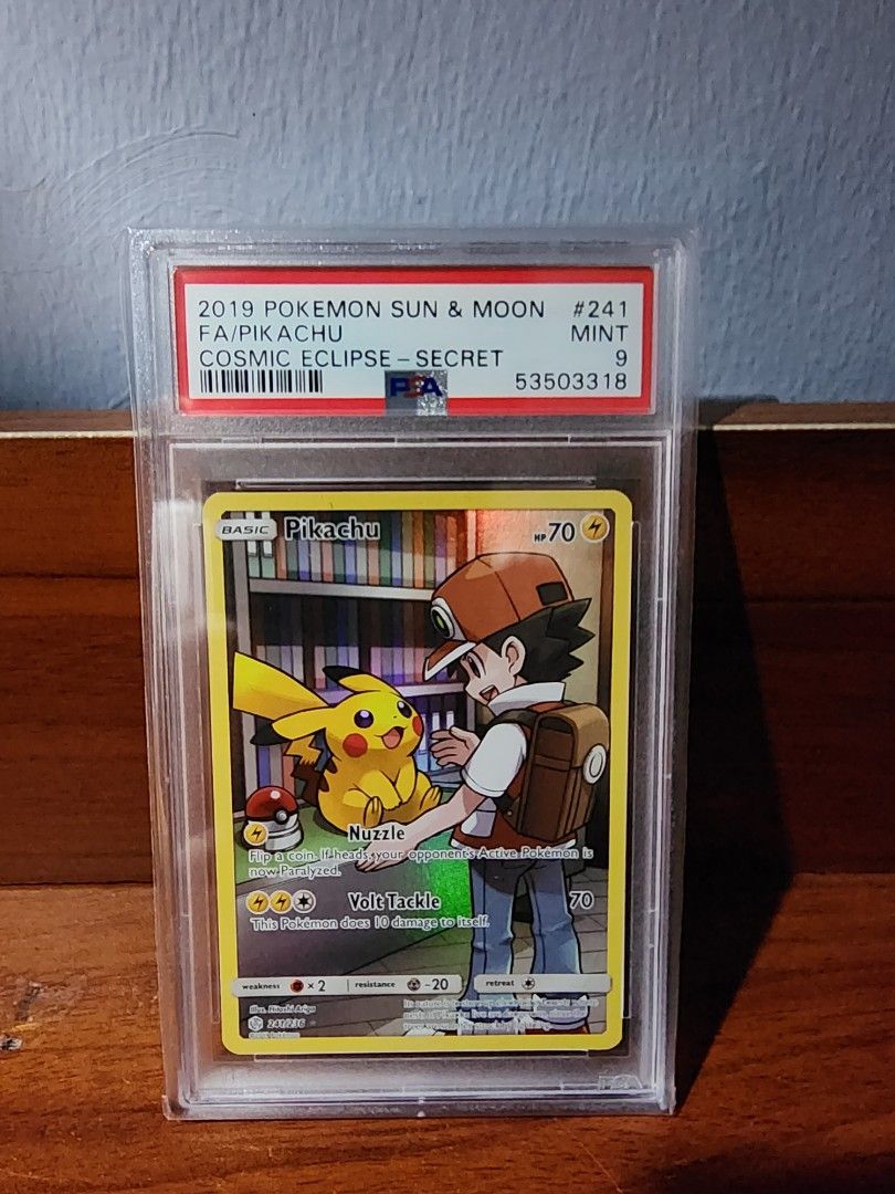 Pikachu Cosmic Eclipse PSA 9, Hobbies & Toys, Toys & Games on Carousell