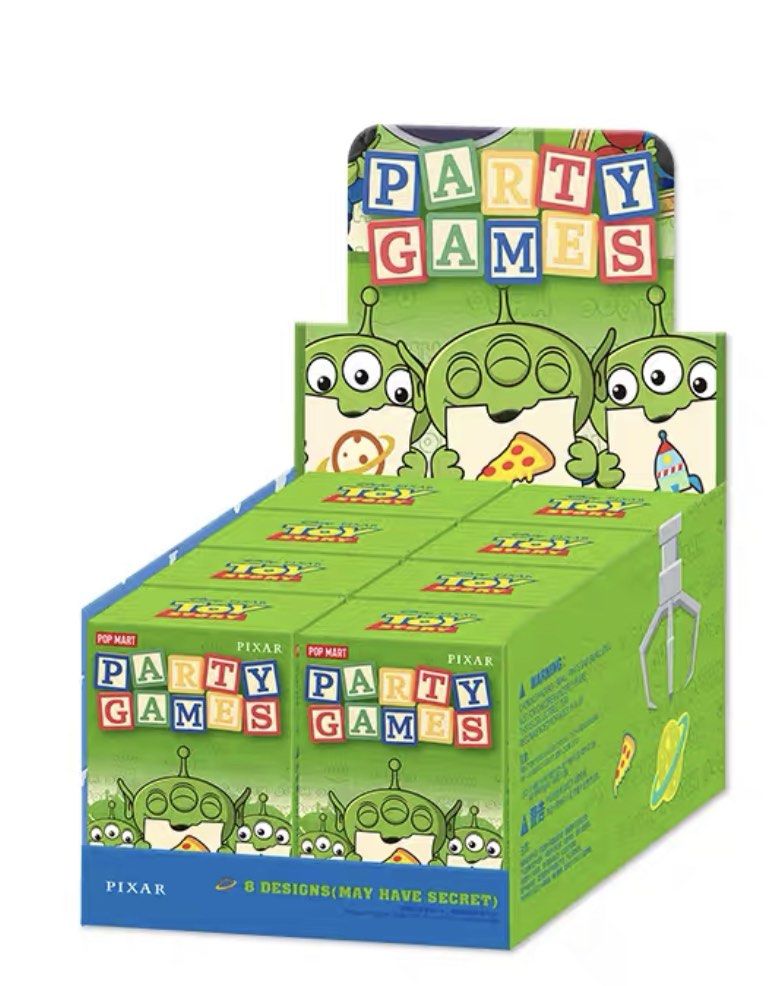 PIXAR PARTY GAMES TOY STORY POPMART / FULL SET / SINGLE BLIND BOX ...