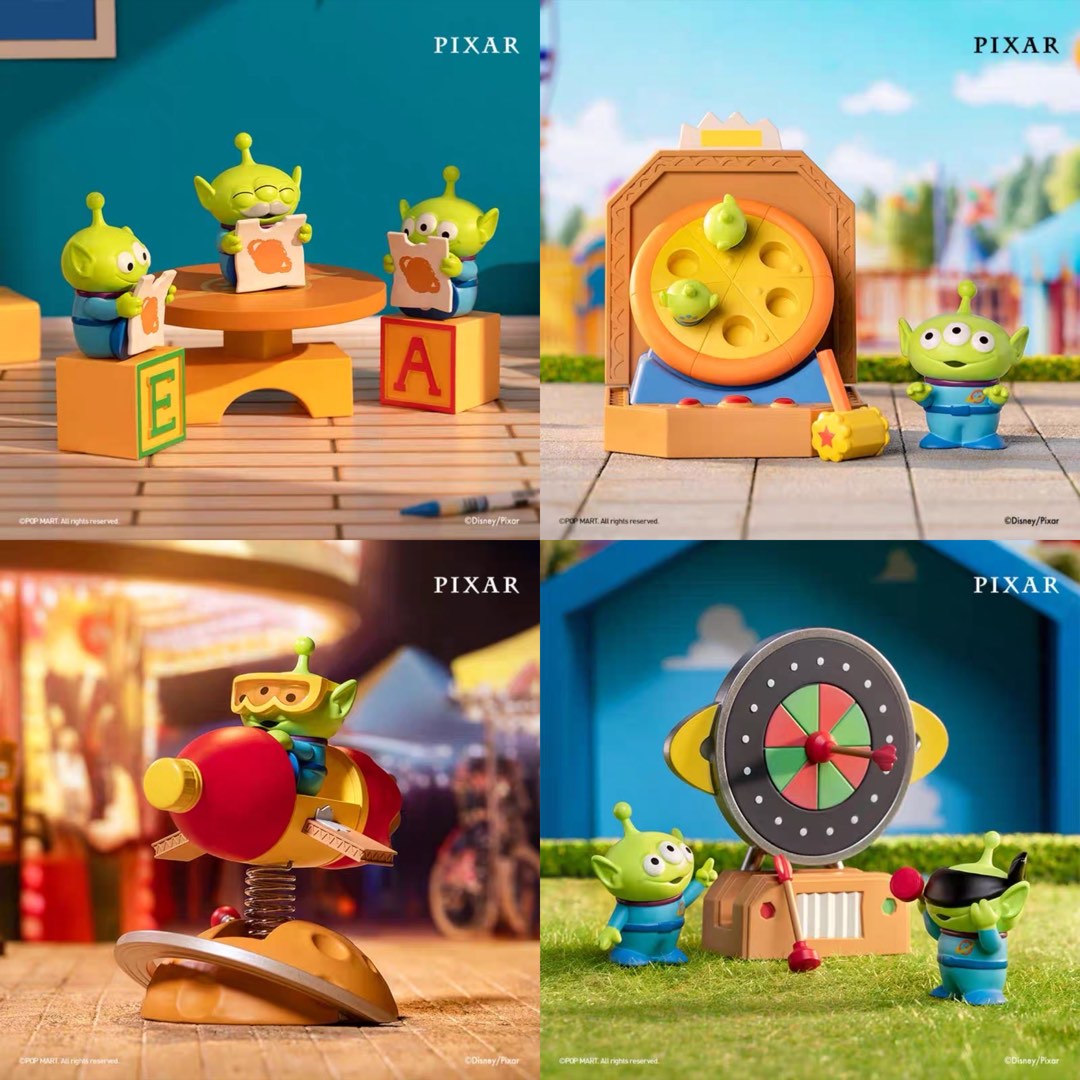 PIXAR PARTY GAMES TOY STORY POPMART / FULL SET / SINGLE BLIND BOX ...