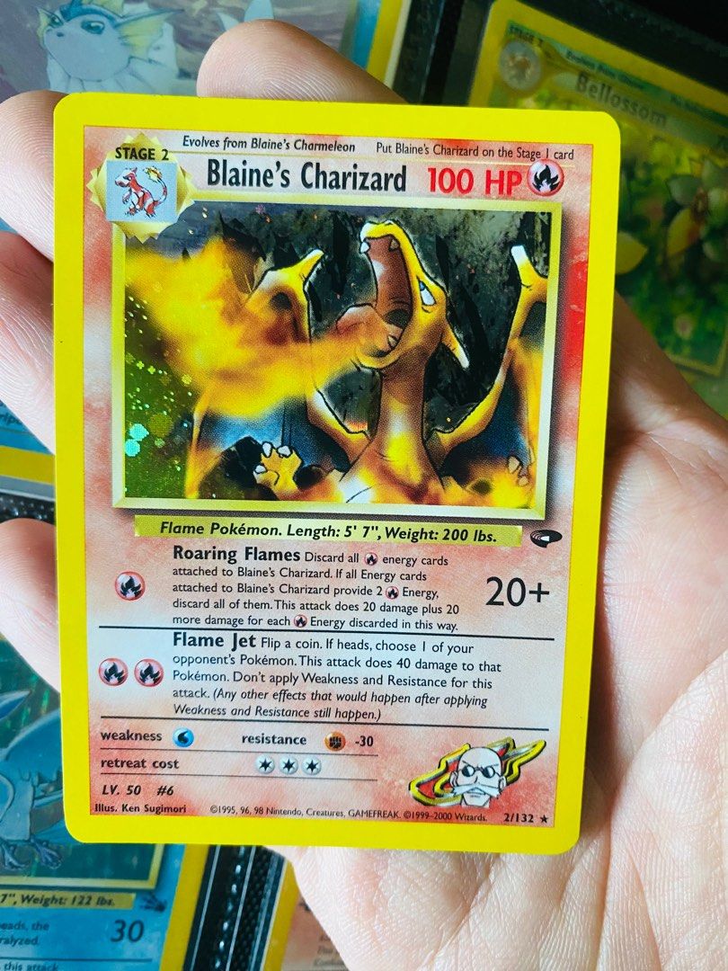 Pokémon Vintage Blaine’s Charizard Unlimited (Corrected Version ...