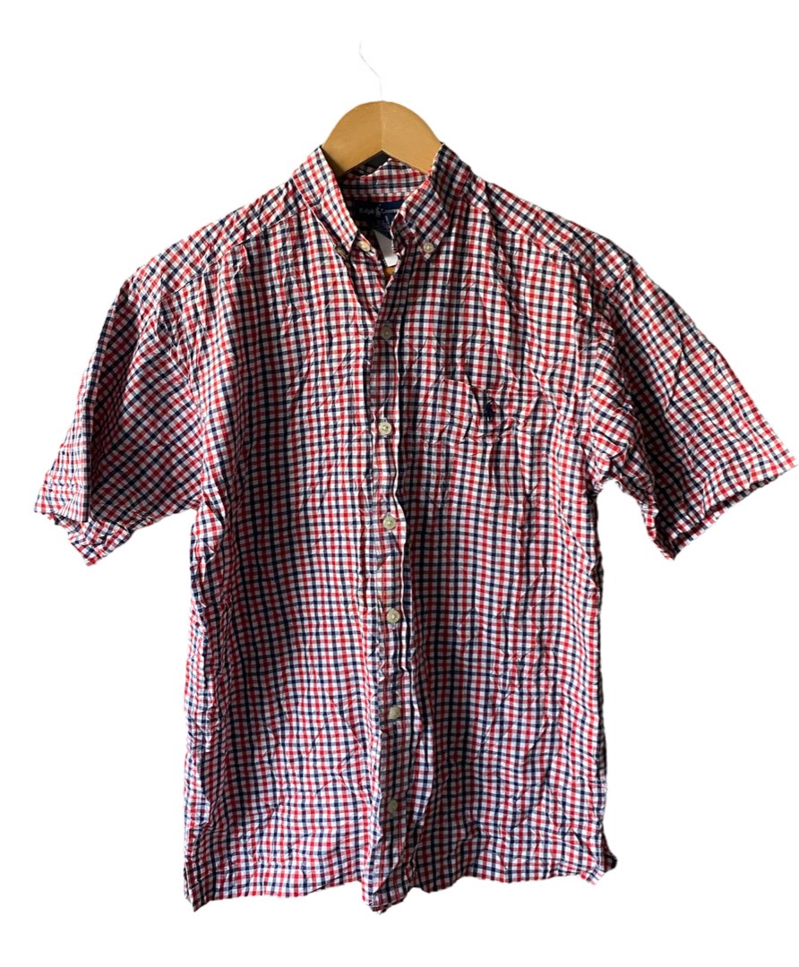 Polo Ralph Lauren Checkered Polo, Men's Fashion, Tops & Sets, Tshirts ...